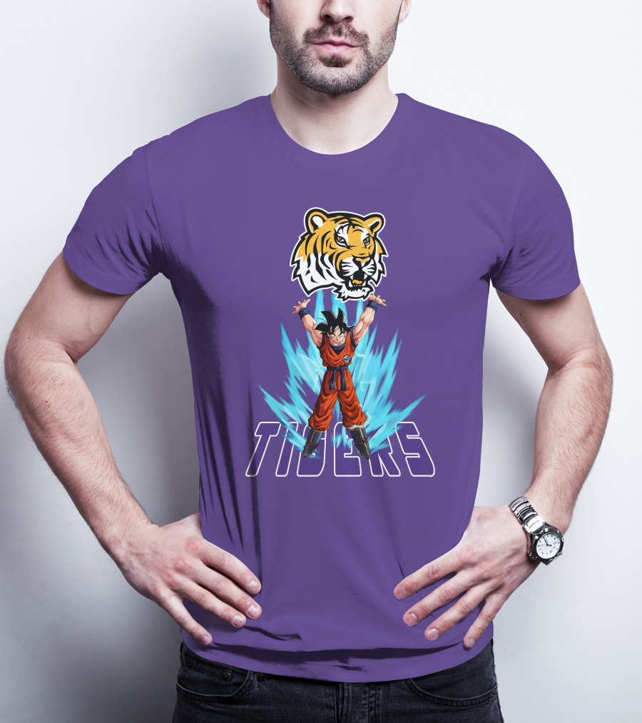 Lsu Tigers Super Saiyan Goku Power Up T-Shirt