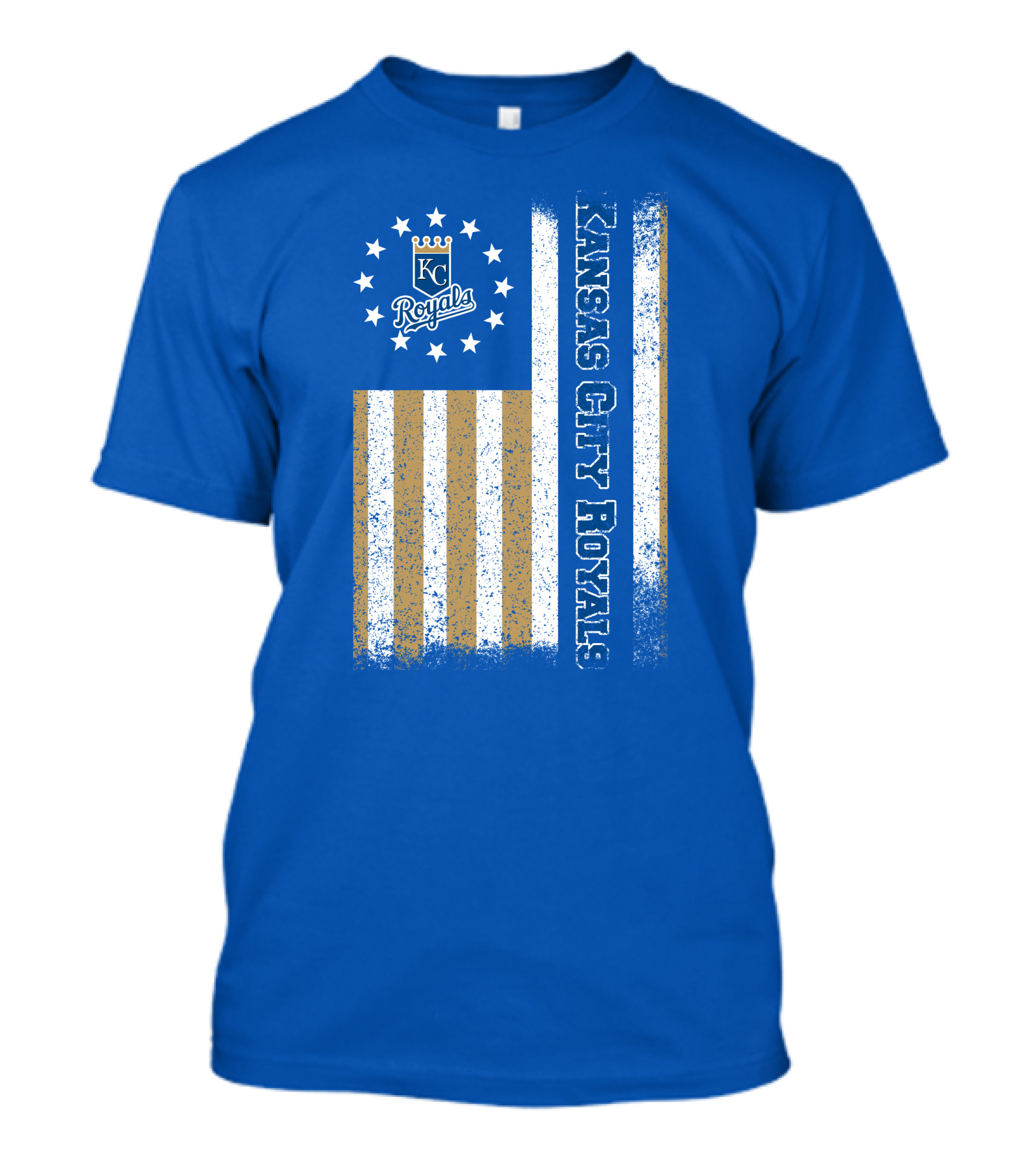 Kansas City Royals American Flag Distressed T-Shirt