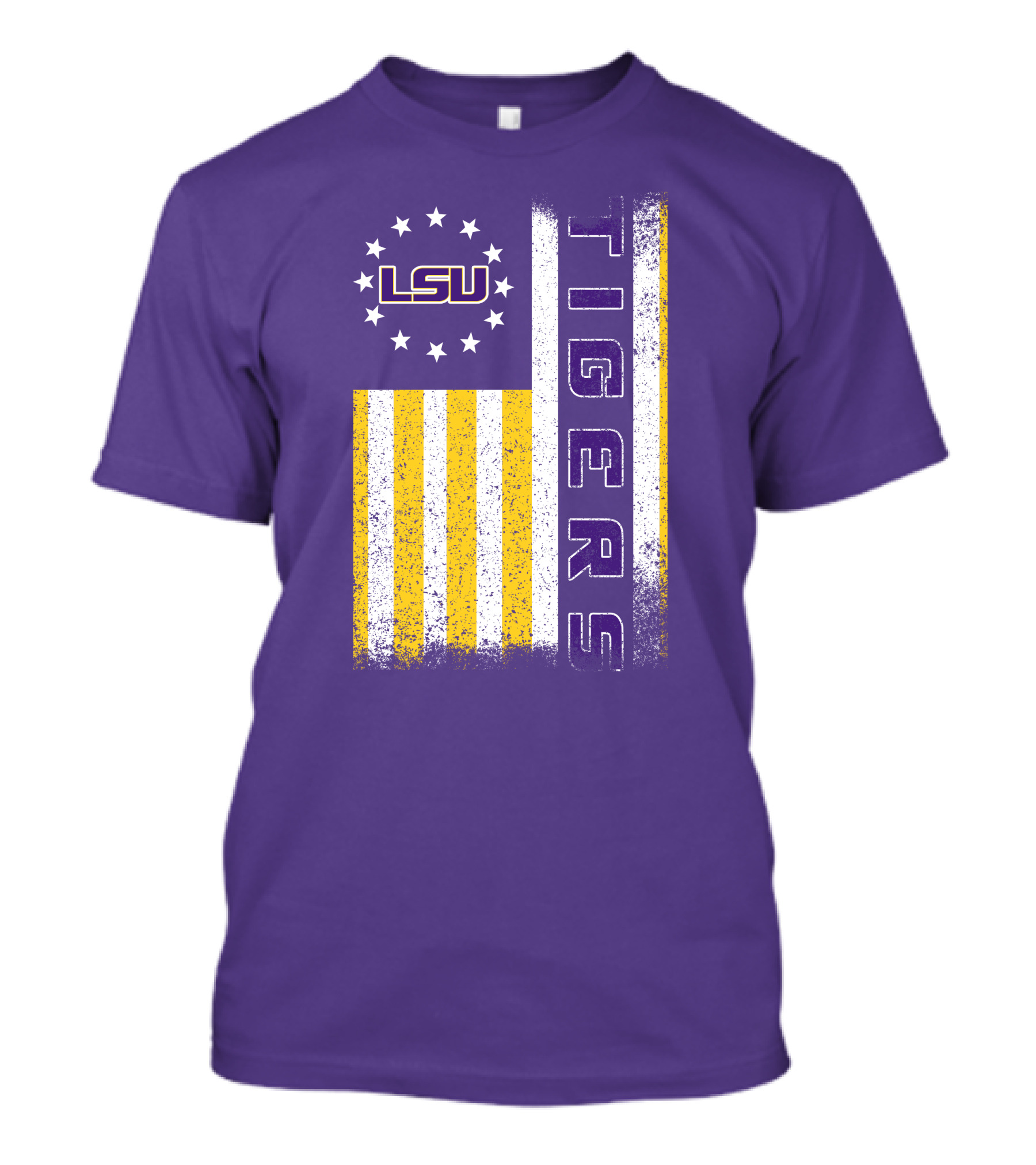 Lsu Tigers Stars And Stripes T-Shirt