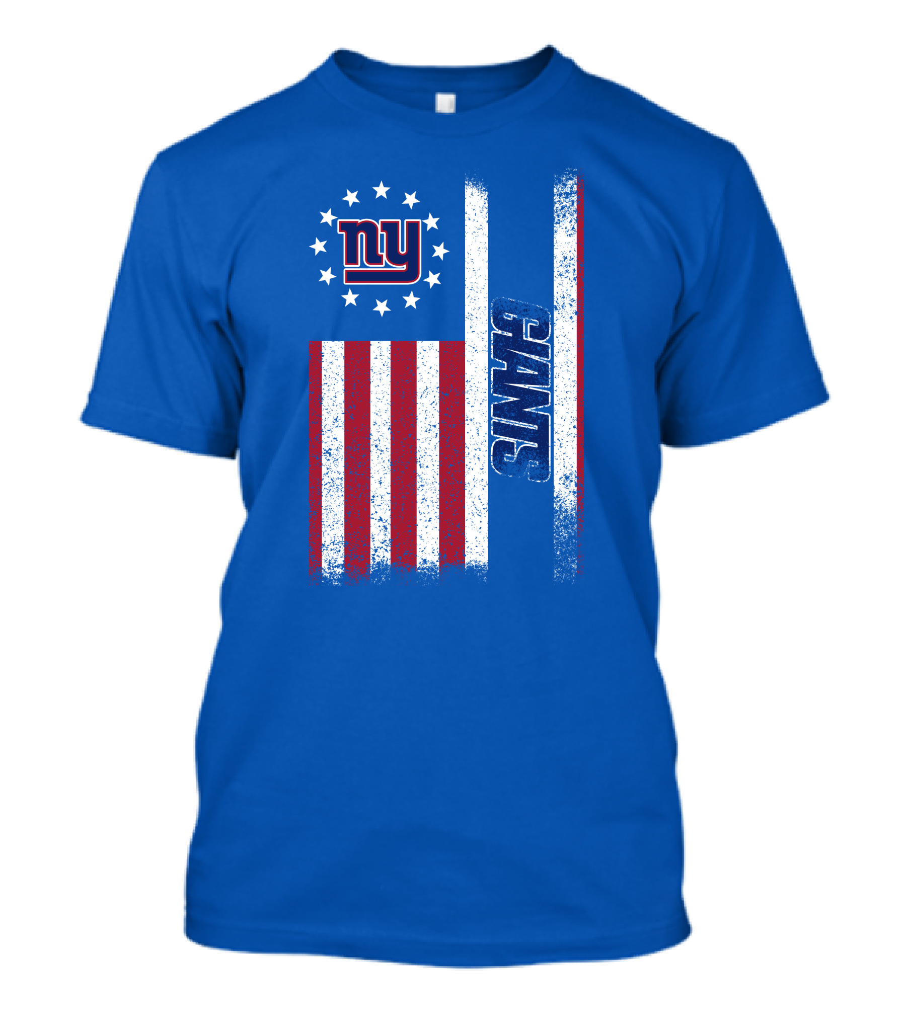 New York Giants Stars And Stripes American Flag T-Shirt
