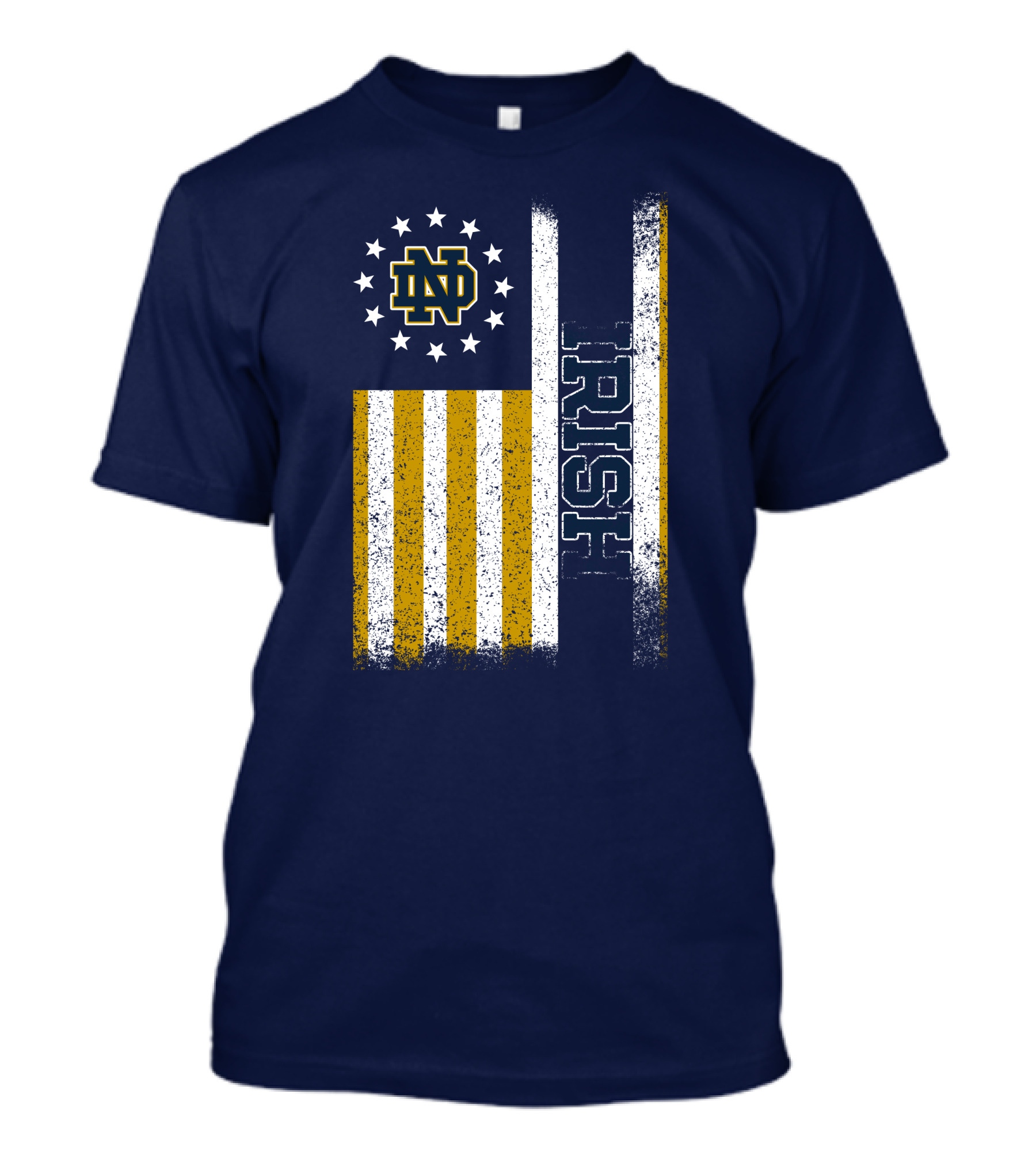 Notre Dame Fighting Irish American Flag Nd T-Shirt