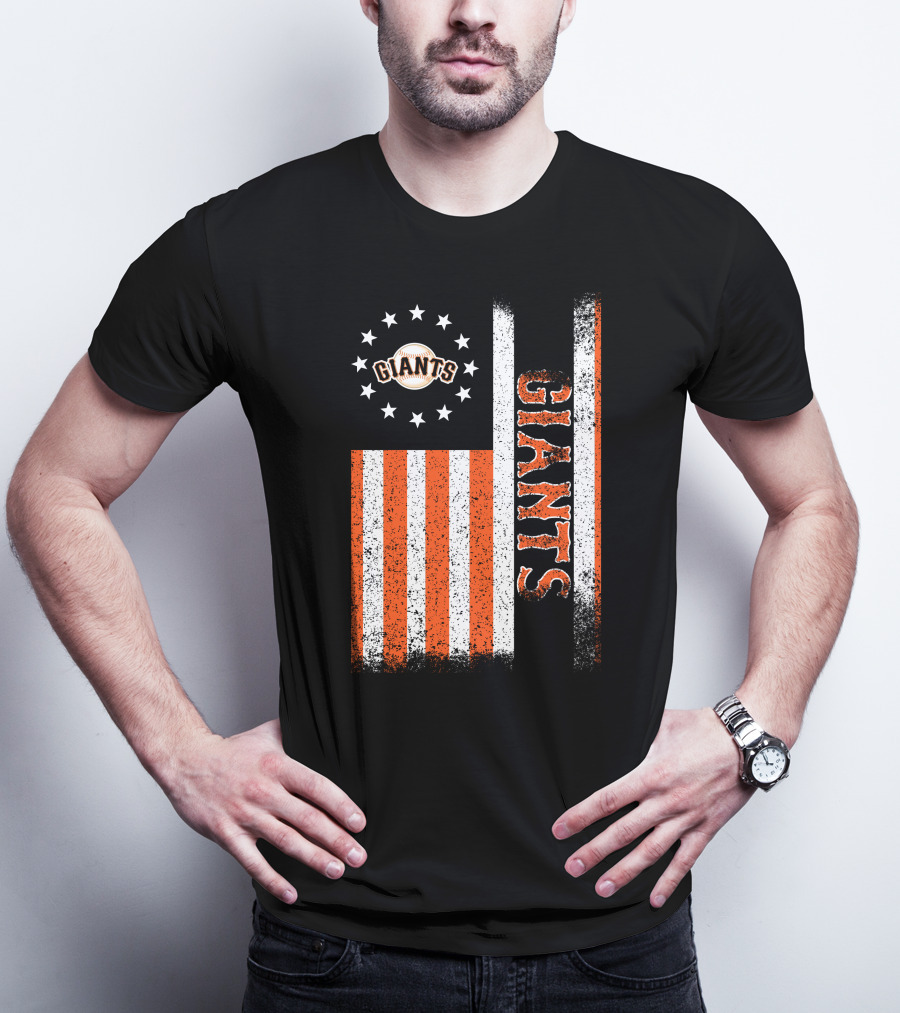 San Francisco Giants American Flag Themed Giants Stars And Stripes T-Shirt