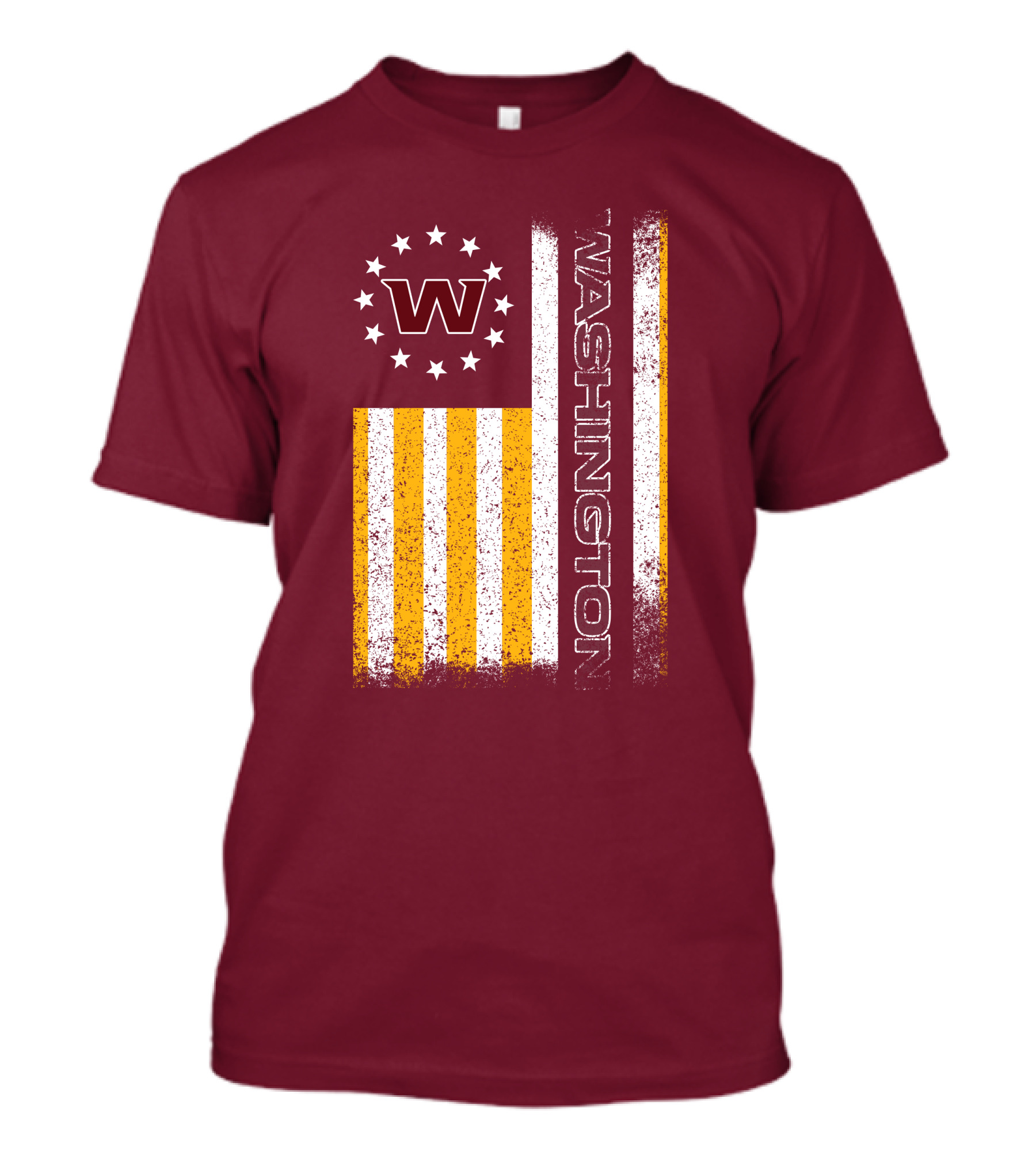 Washington W Stars Stripes American Flag T-Shirt