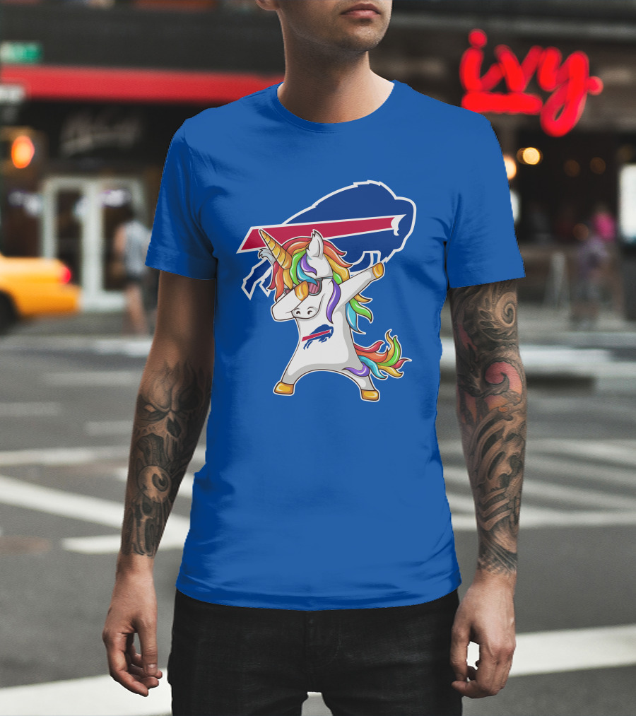 Buffalo Bills Unicorn Dabbing NFL Fan T-Shirt