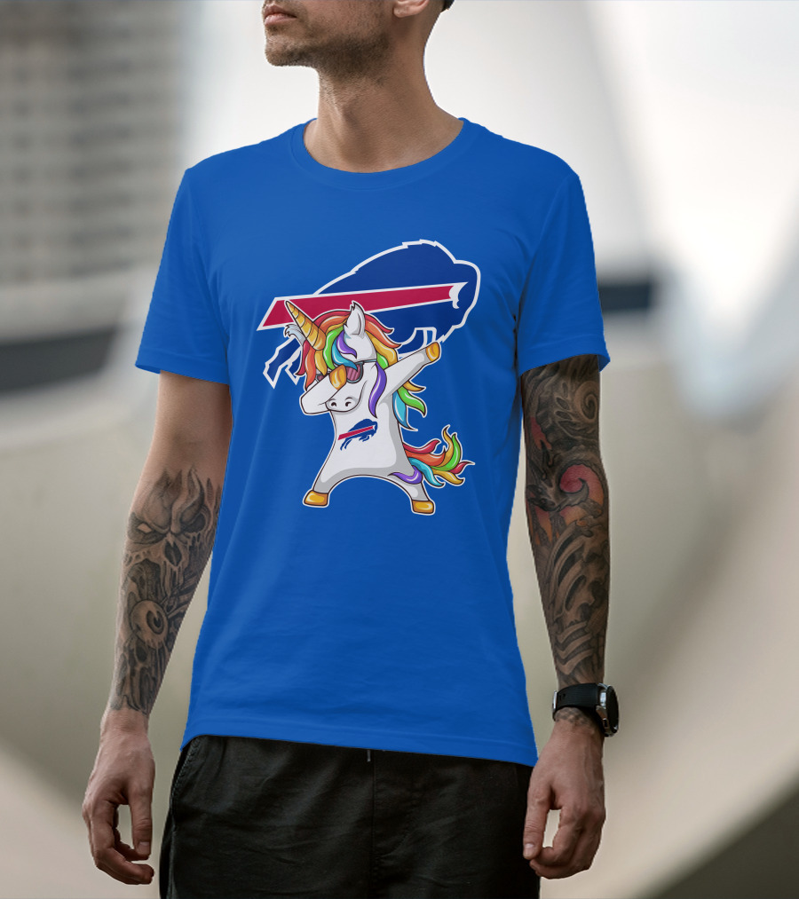 Buffalo Bills Unicorn Dabbing NFL Fan T-Shirt