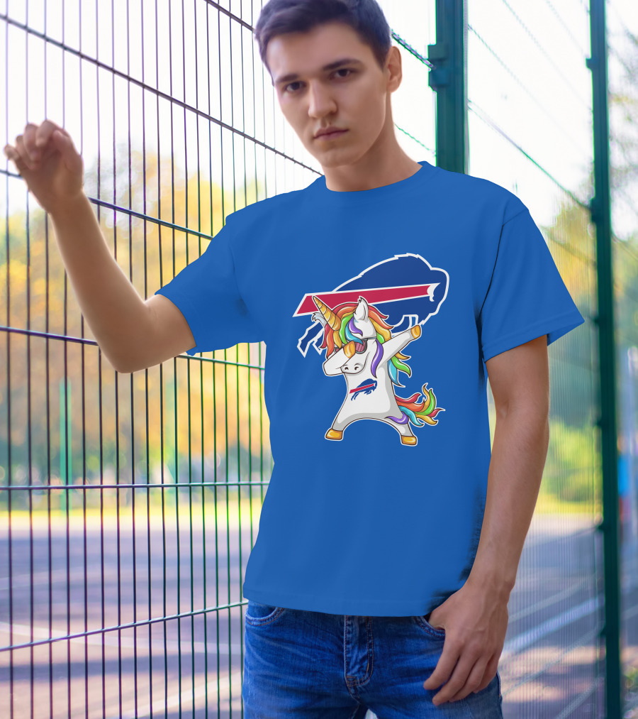 Buffalo Bills Unicorn Dabbing NFL Fan T-Shirt