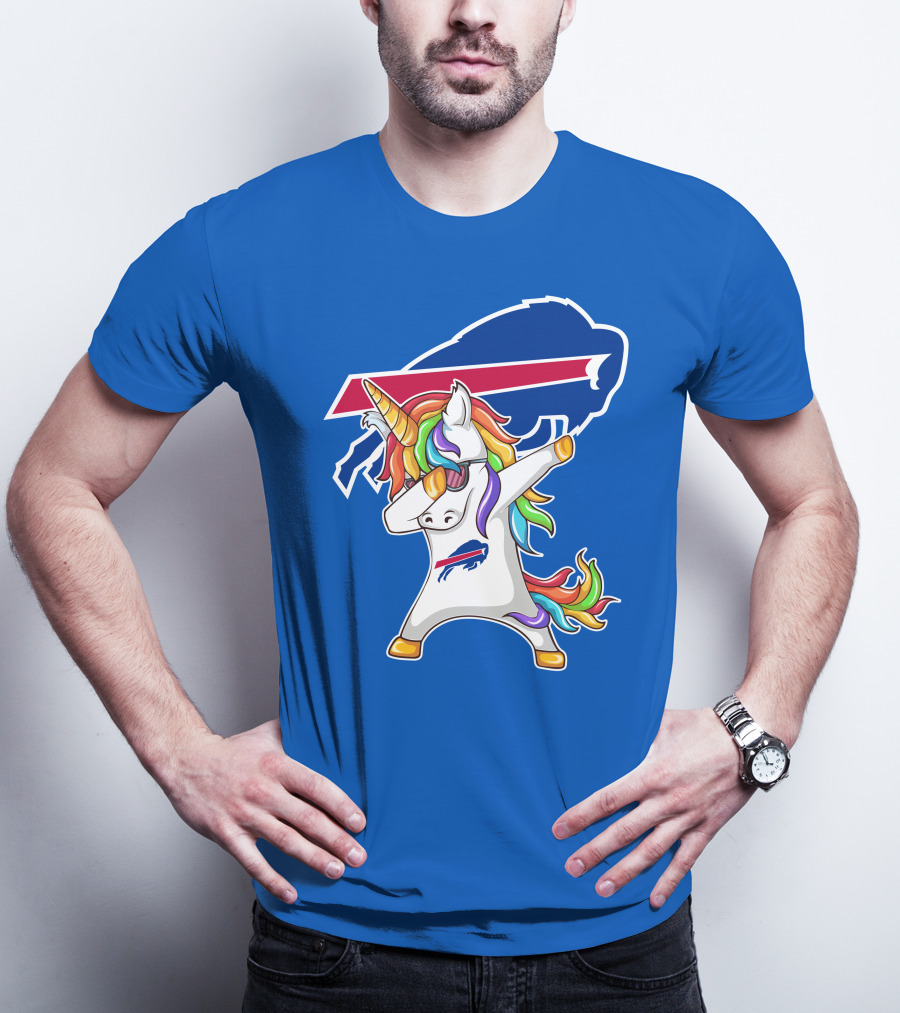 Buffalo Bills Unicorn Dabbing NFL Fan T-Shirt