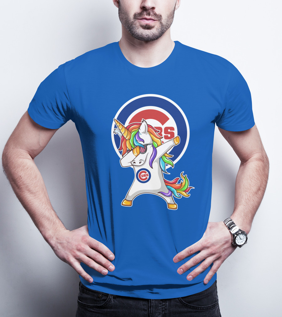 Chicago Cubs Unicorn Dabbing T-Shirt