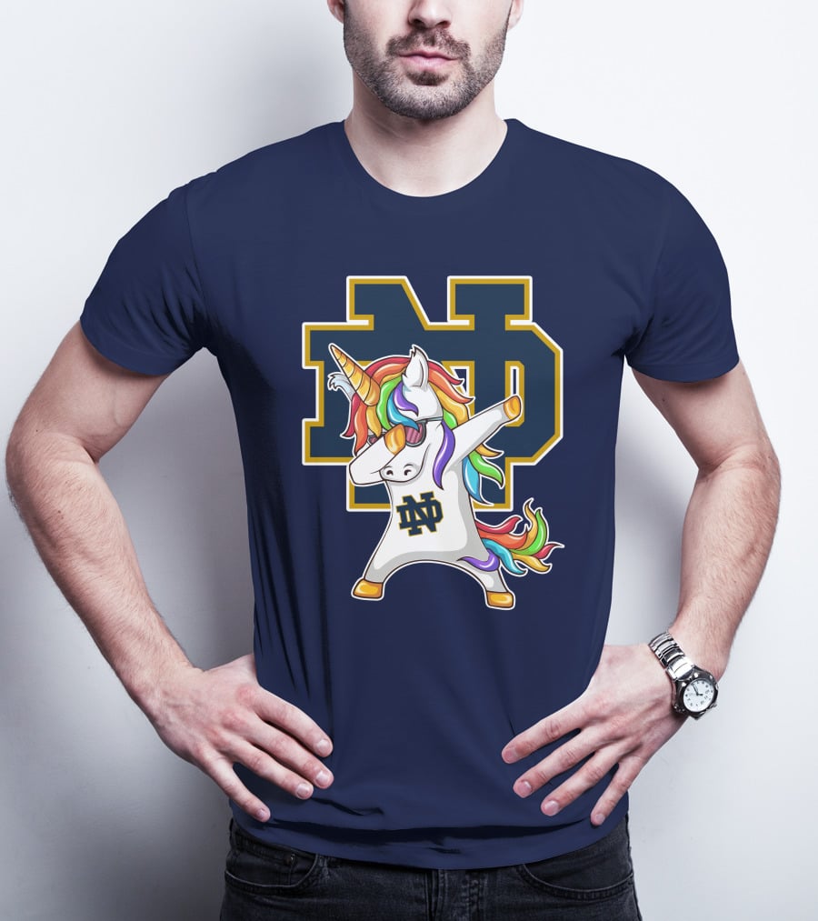 Notre Dame Fighting Irish Dab Unicorn ND T-Shirt