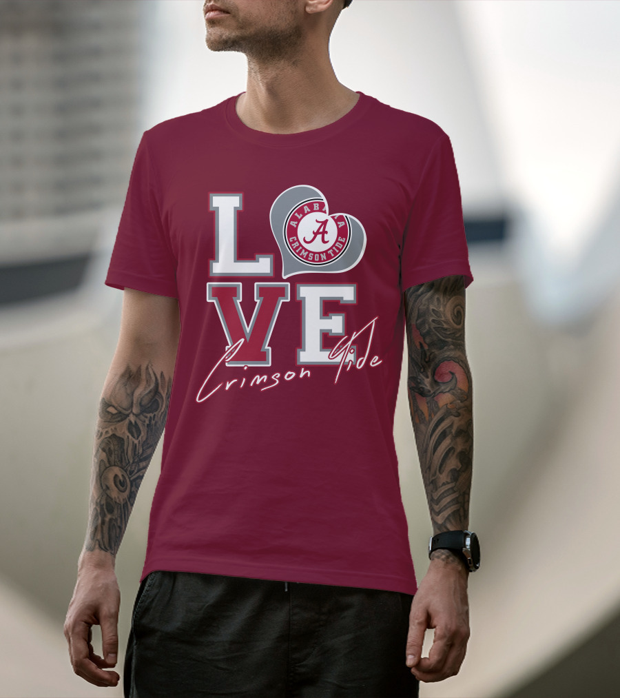 LOVE Alabama Crimson Tide T-Shirt