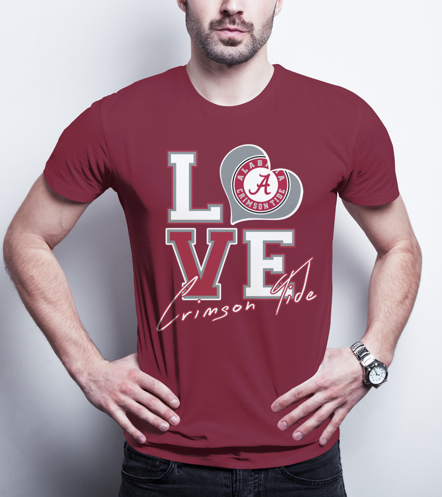 LOVE Alabama Crimson Tide T-Shirt