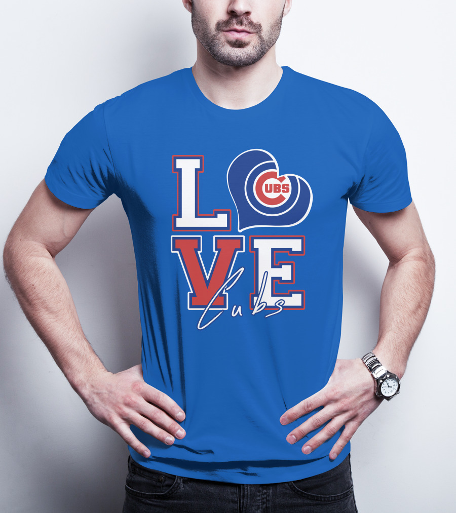 LOVE Cubs Heart Chicago Cubs T-Shirt