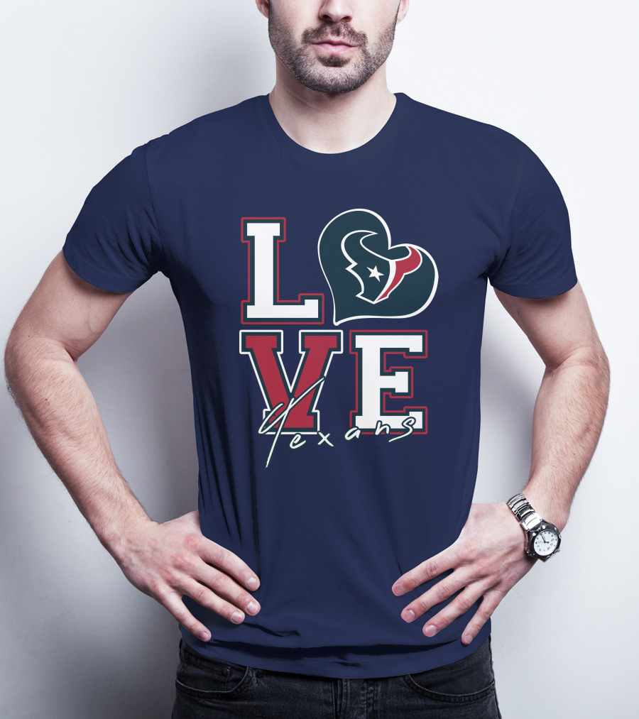LOVE Houston Texans Logo NFL T-Shirt