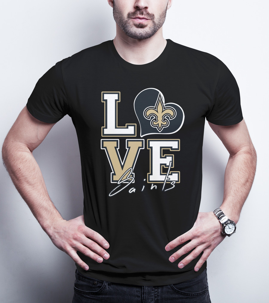 LOVE Saints New Orleans Fleur-de-Lis T-Shirt