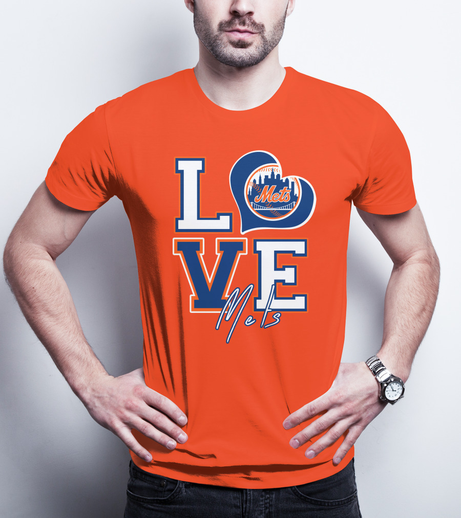 LOVE Mets New York Skyline T-Shirt