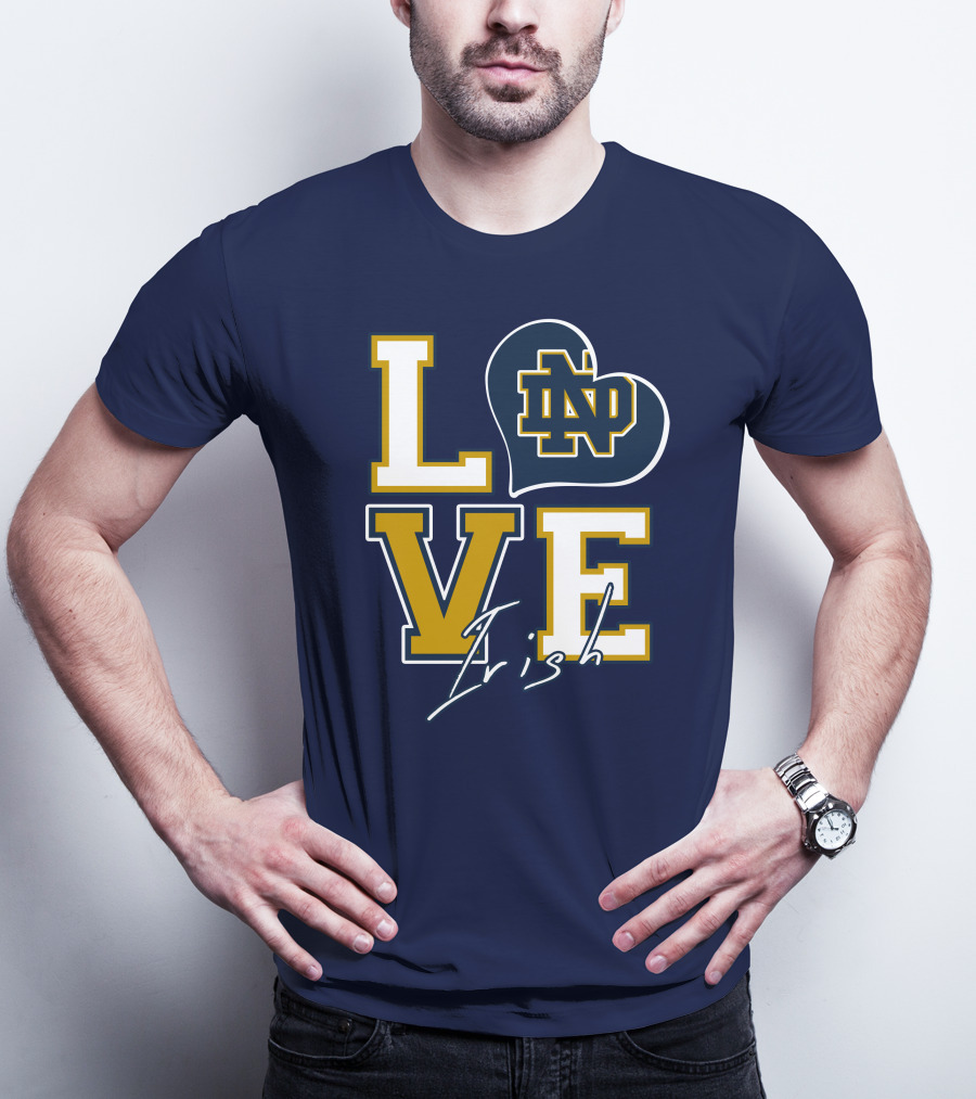 LOVE Notre Dame Irish ND T-Shirt