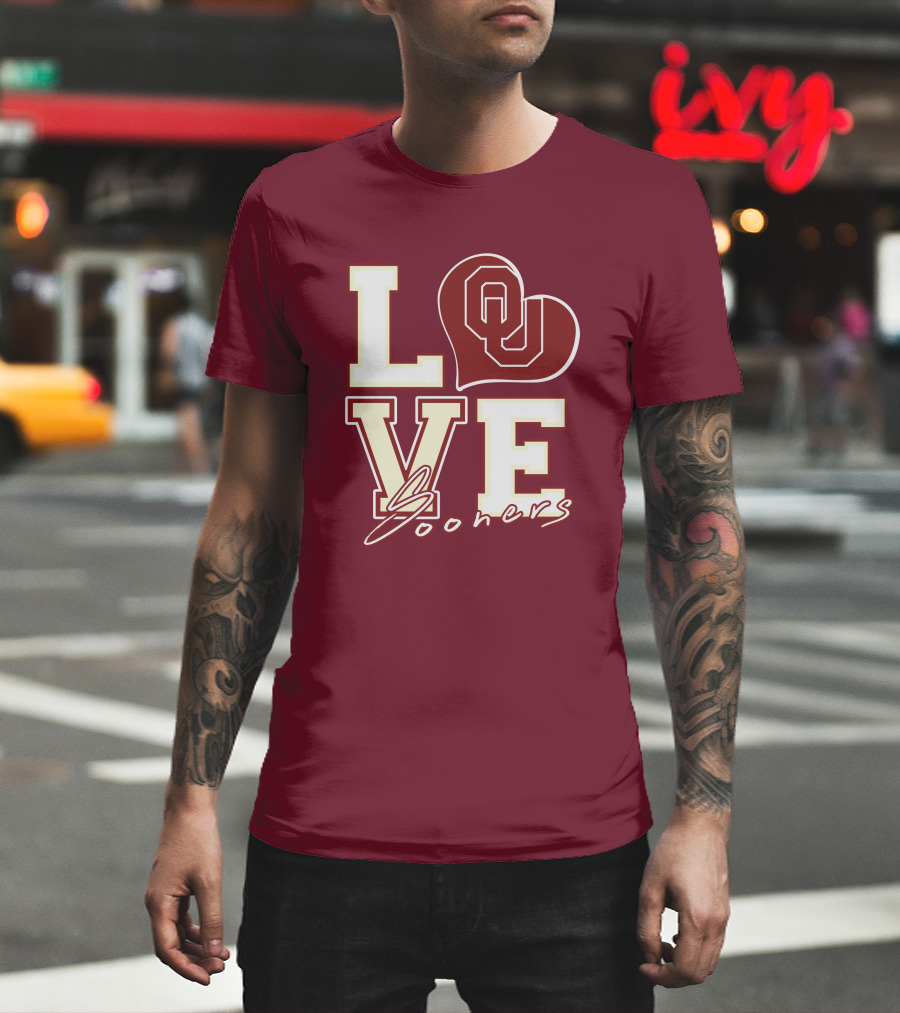 Love OU Heart Sooners T-Shirt
