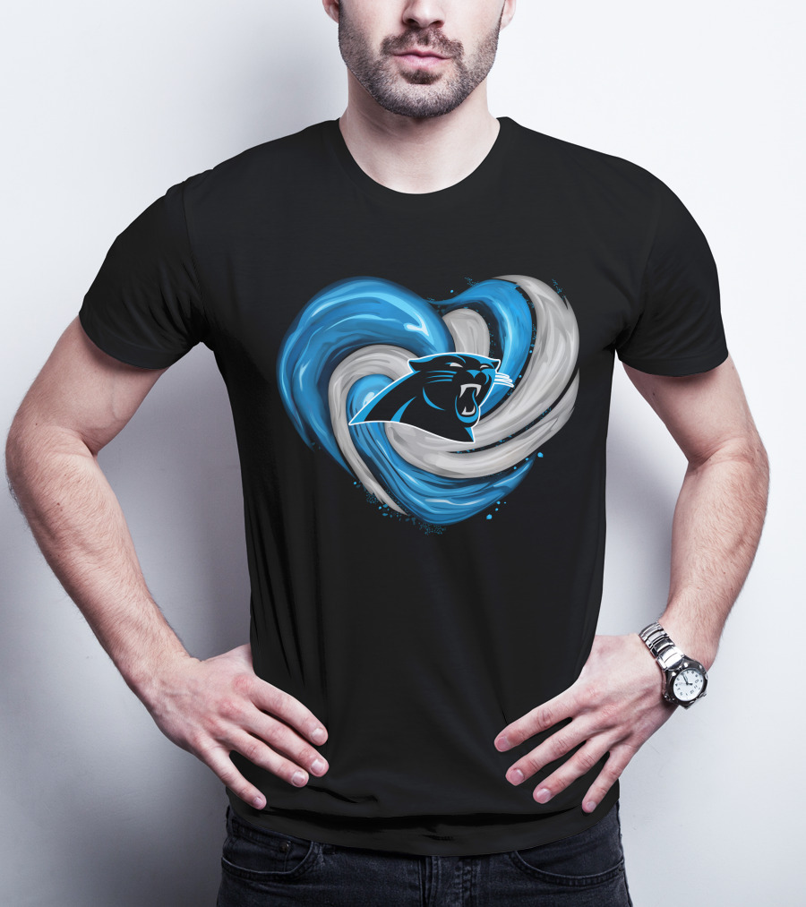 Carolina Panthers Heart Tornado T-Shirt