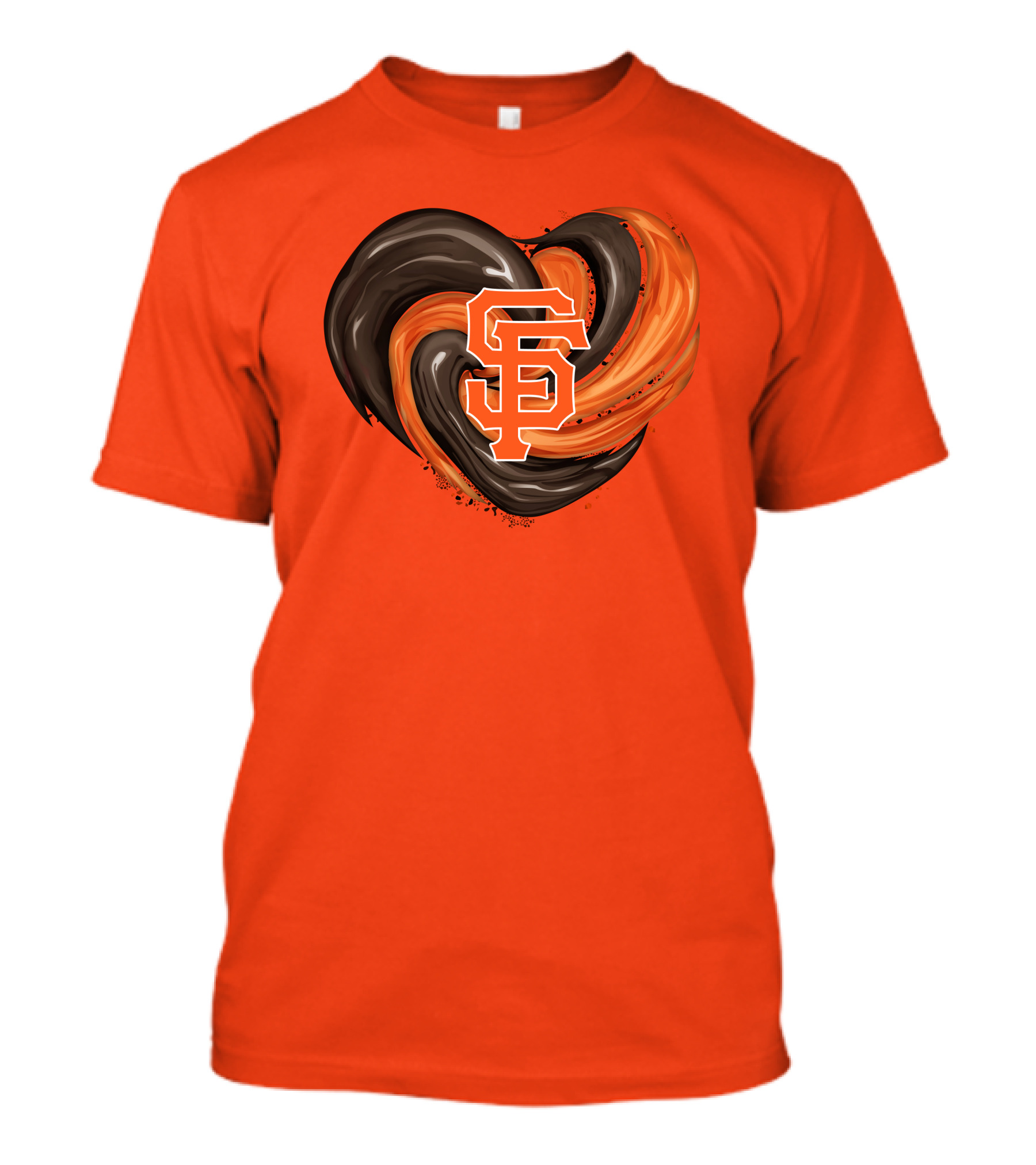 San Francisco Giants Heart Logo Swirl T-Shirt