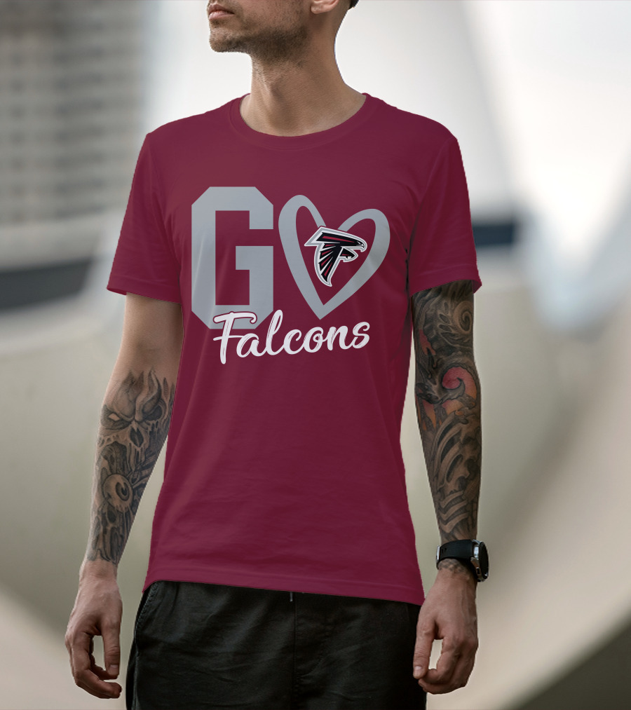 Go Falcons Heart T-Shirt