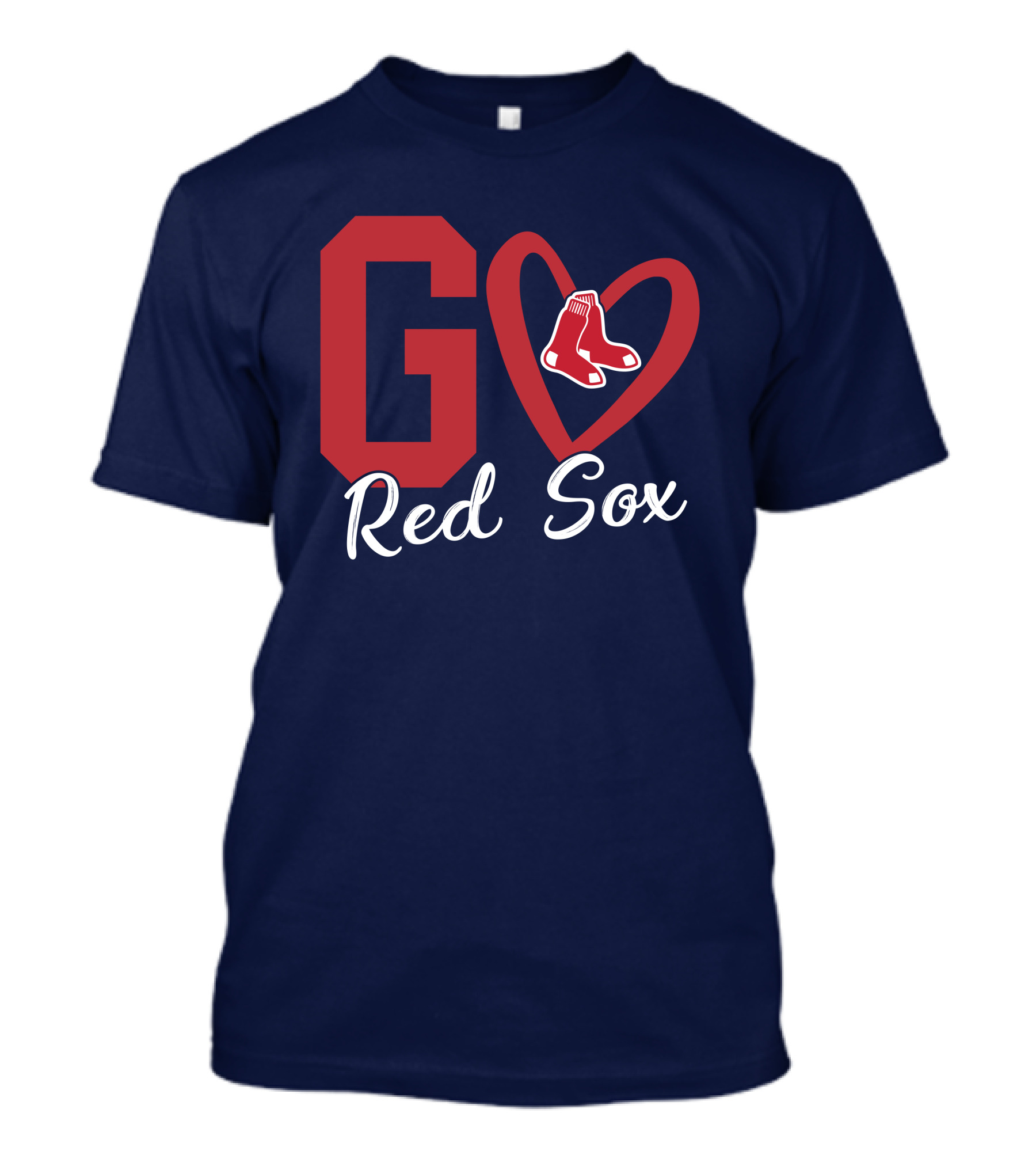 Go Red Sox Heart Socks T-Shirt