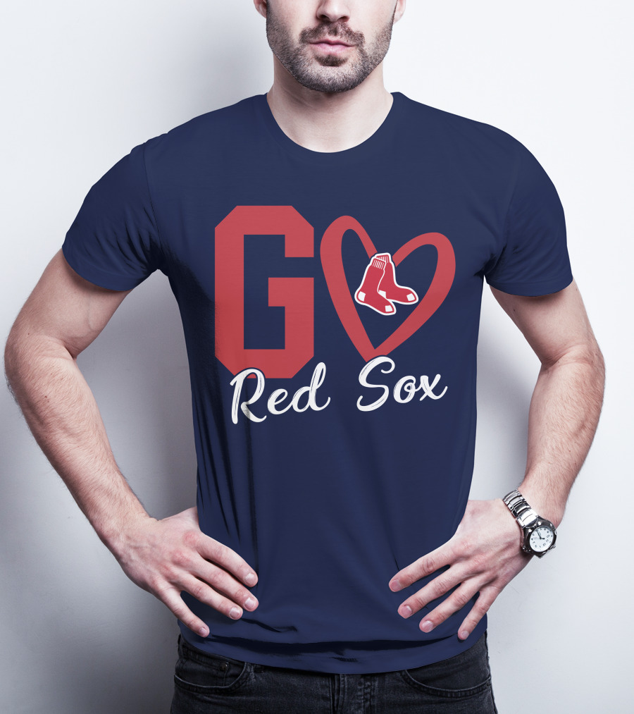 Go Red Sox Heart Socks T-Shirt