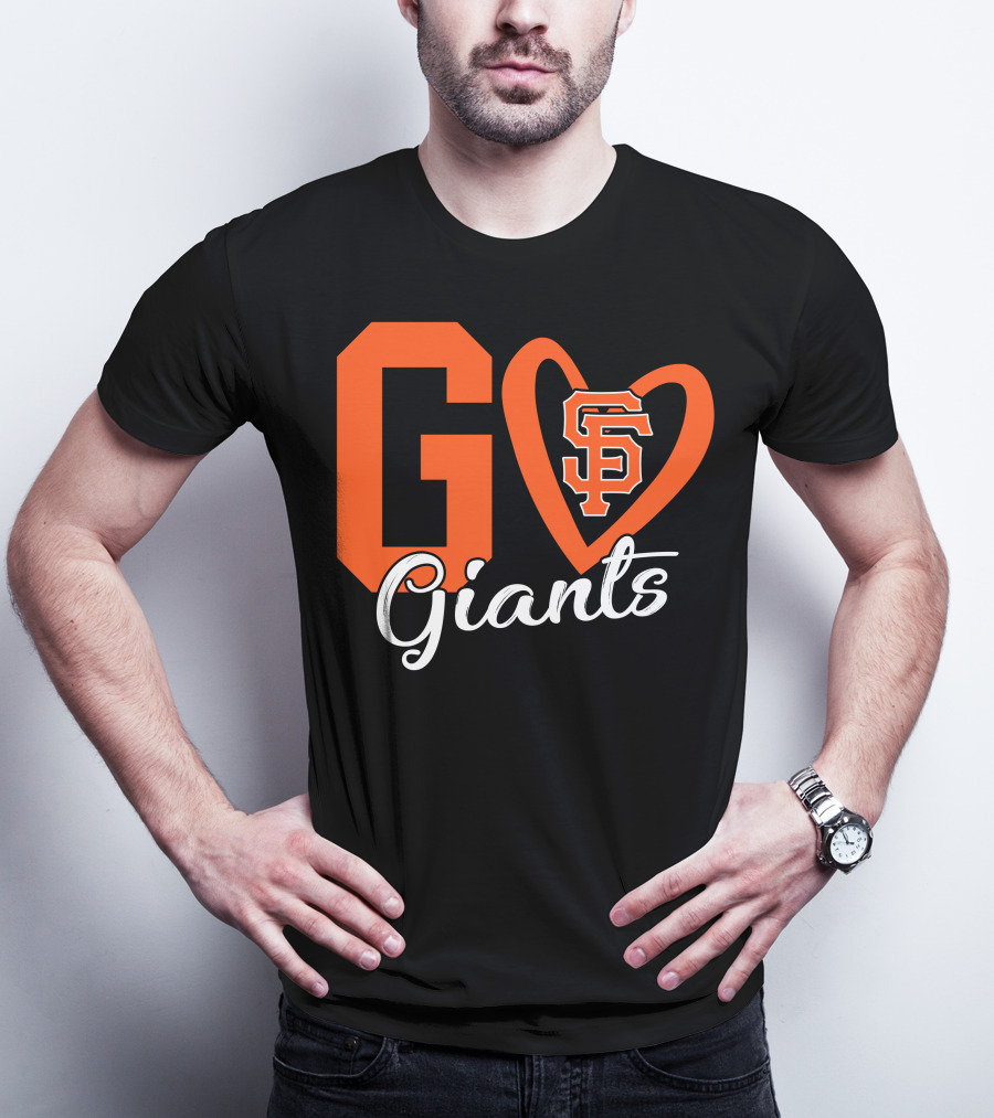 Go Giants SF Heart T-Shirt
