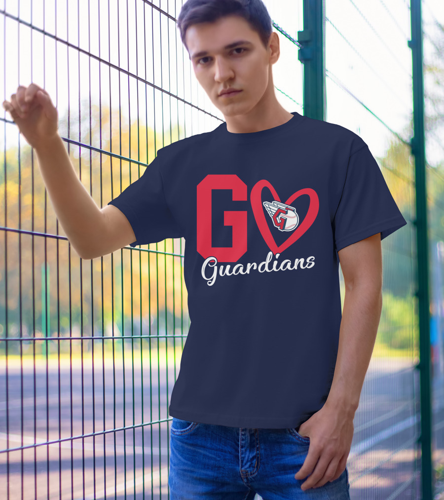 Go Guardians Baseball Heart Winged T-Shirt