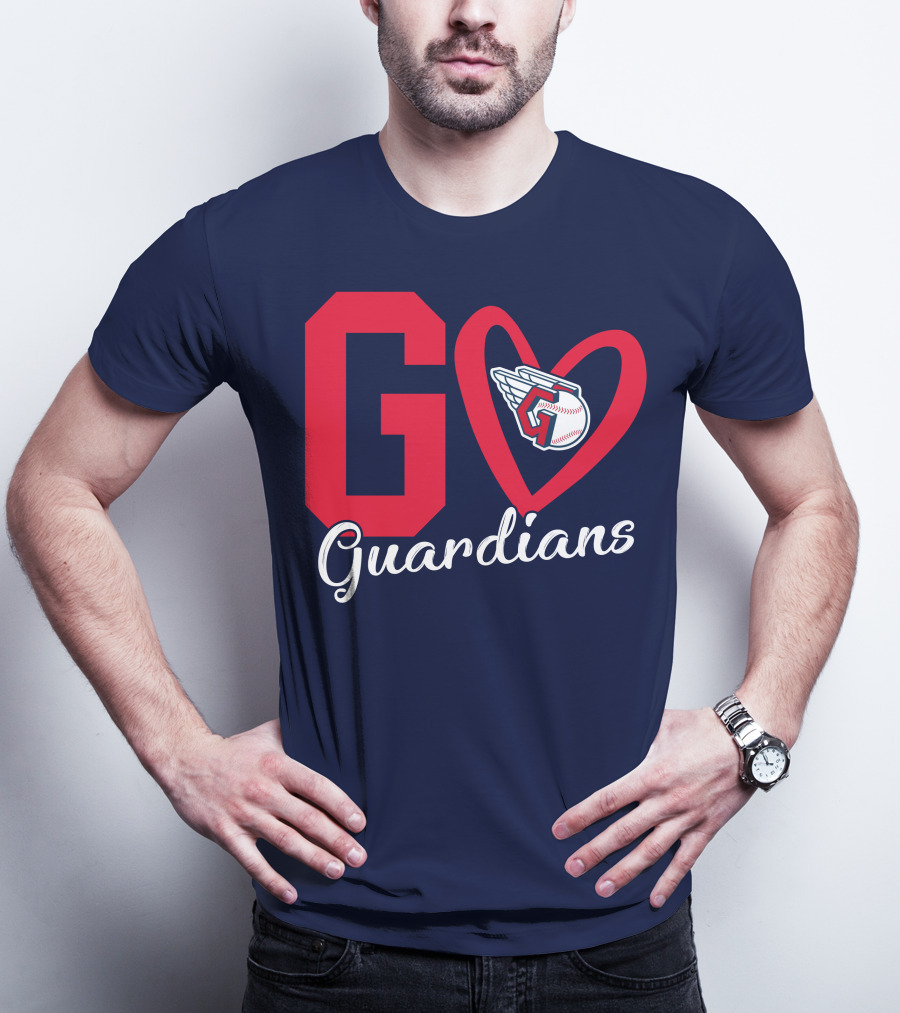 Go Guardians Baseball Heart Winged T-Shirt
