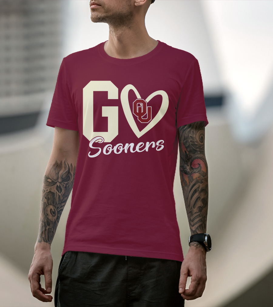 Go Sooners OU Heart T-Shirt