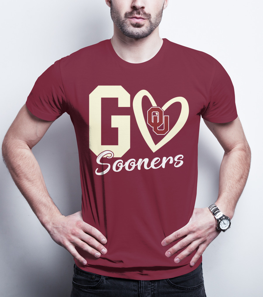 Go Sooners OU Heart T-Shirt