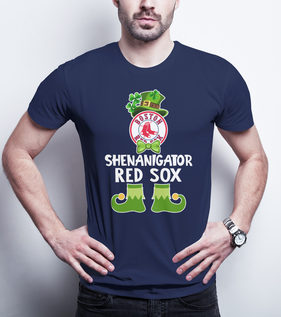 Boston Red Sox Shenanigator Leprechaun St. Patrick's Day T-Shirt