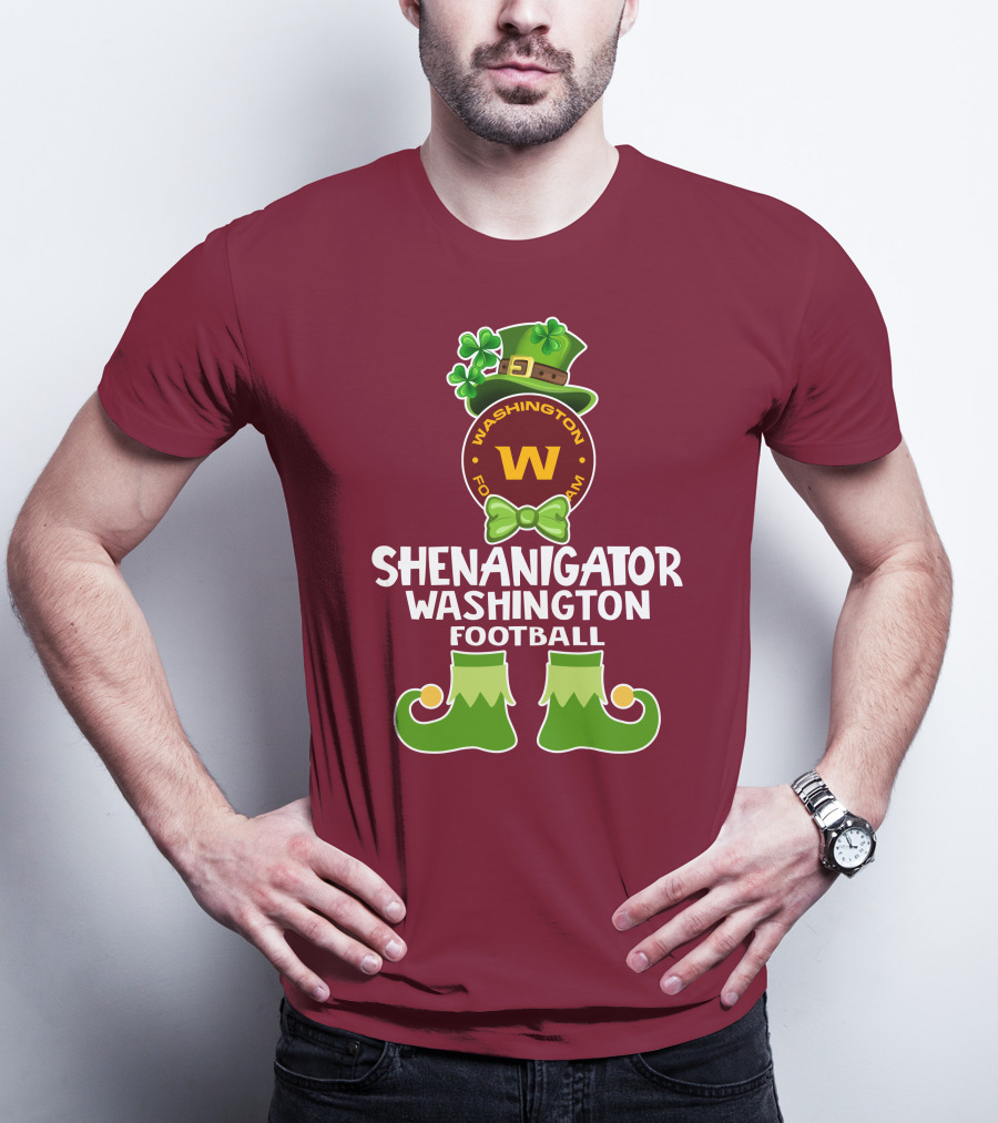 Shenanigator Washington Football Fun Leprechaun St. Patrick's Day T-Shirt