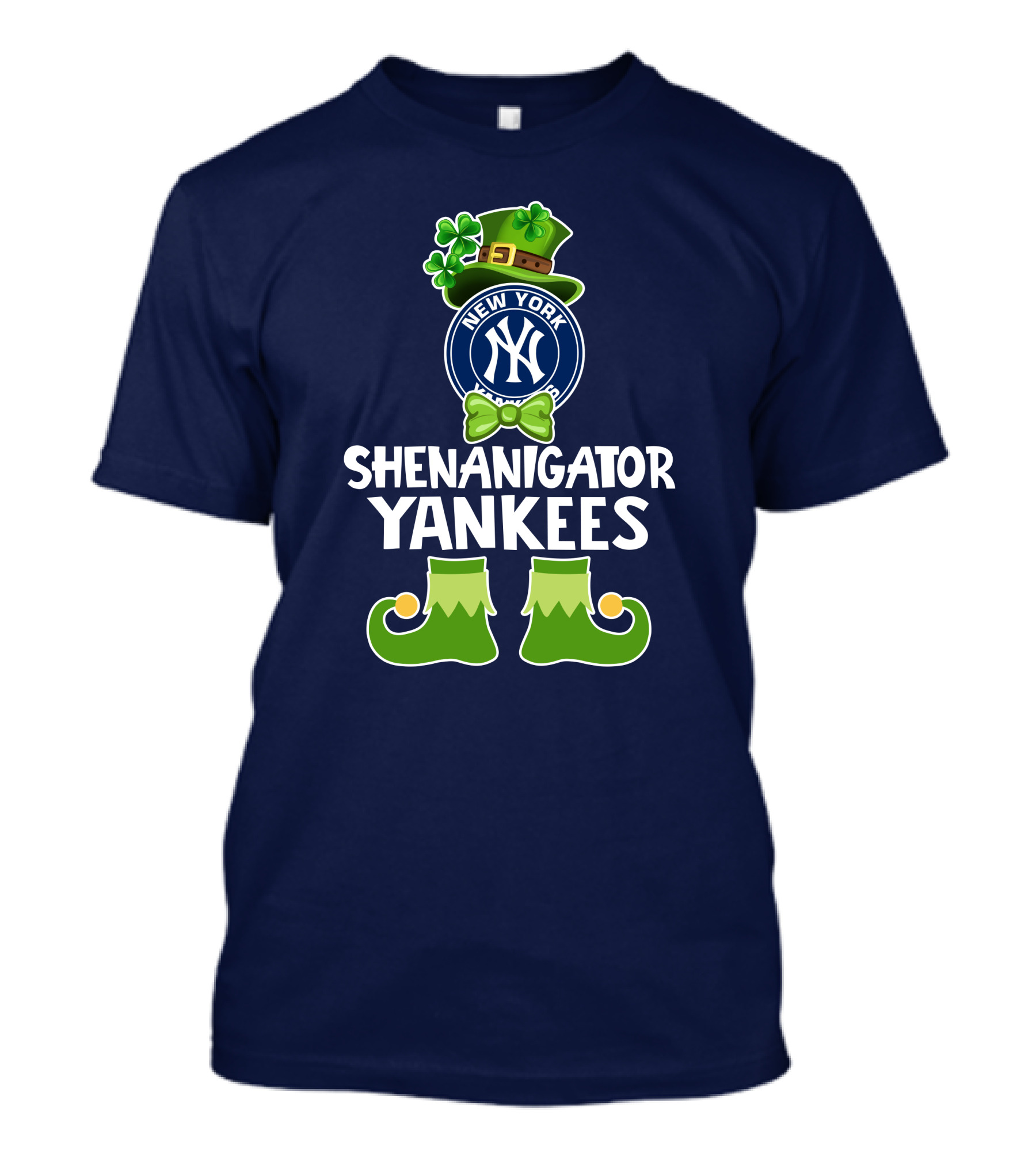 Shenanigator St. Patrick's Day New York Yankees Funny Leprechaun T-Shirt