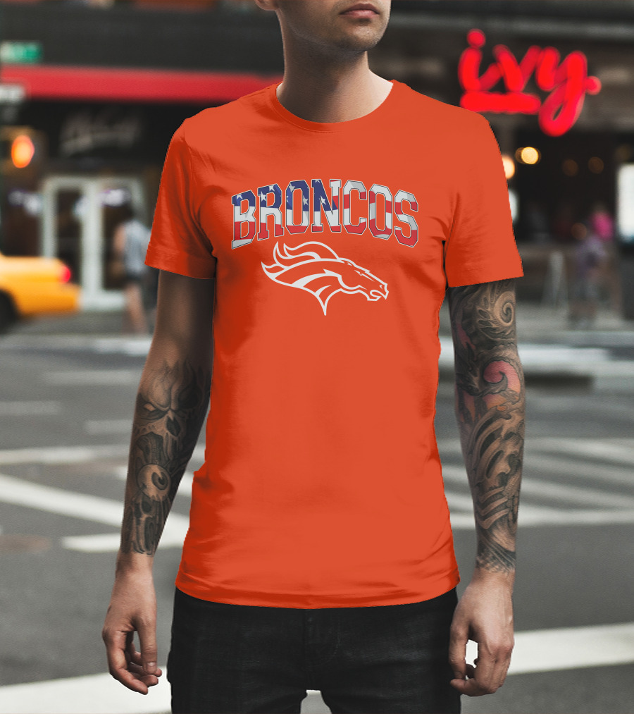 Denver Broncos American Flag T-Shirt