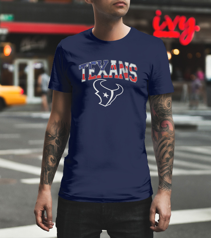 Texans American Flag T-Shirt