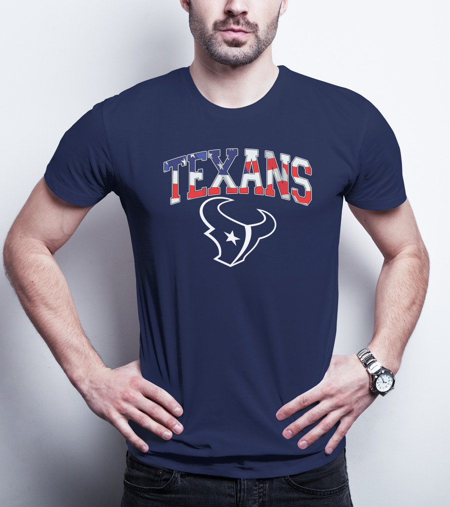 Texans American Flag T-Shirt