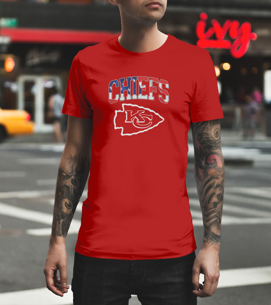 Chiefs Kc Kansas City American Flag T-Shirt