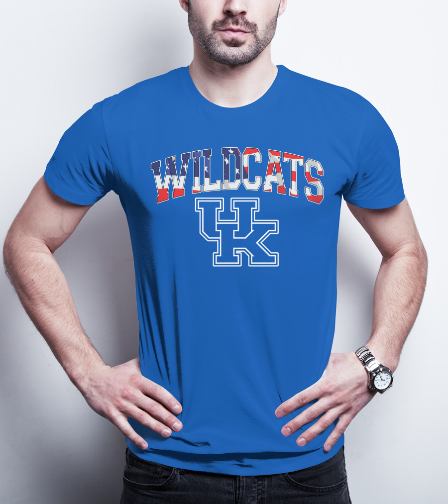 WILDCATS UK American Flag T-Shirt