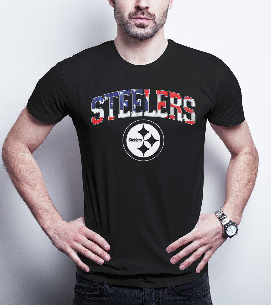 Steelers American Flag Pittsburgh Steelers T-Shirt