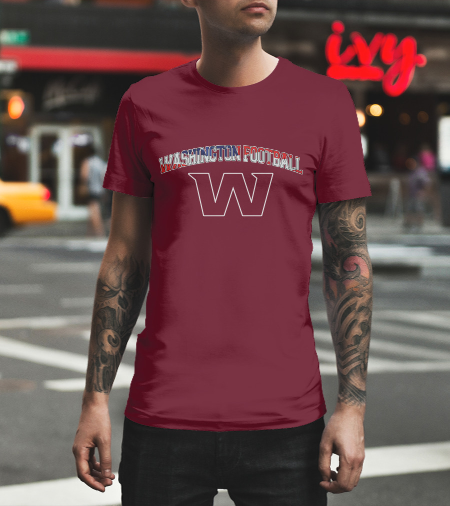 Washington Football American Flag W T-Shirt