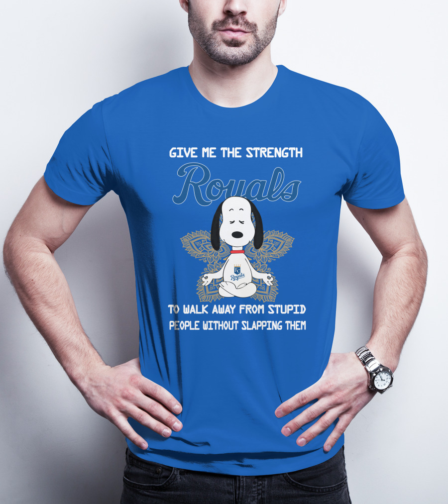 Give Me The Strength Royals Snoopy To Walk Away From Stupid People Without Slapping Them T-Shirt