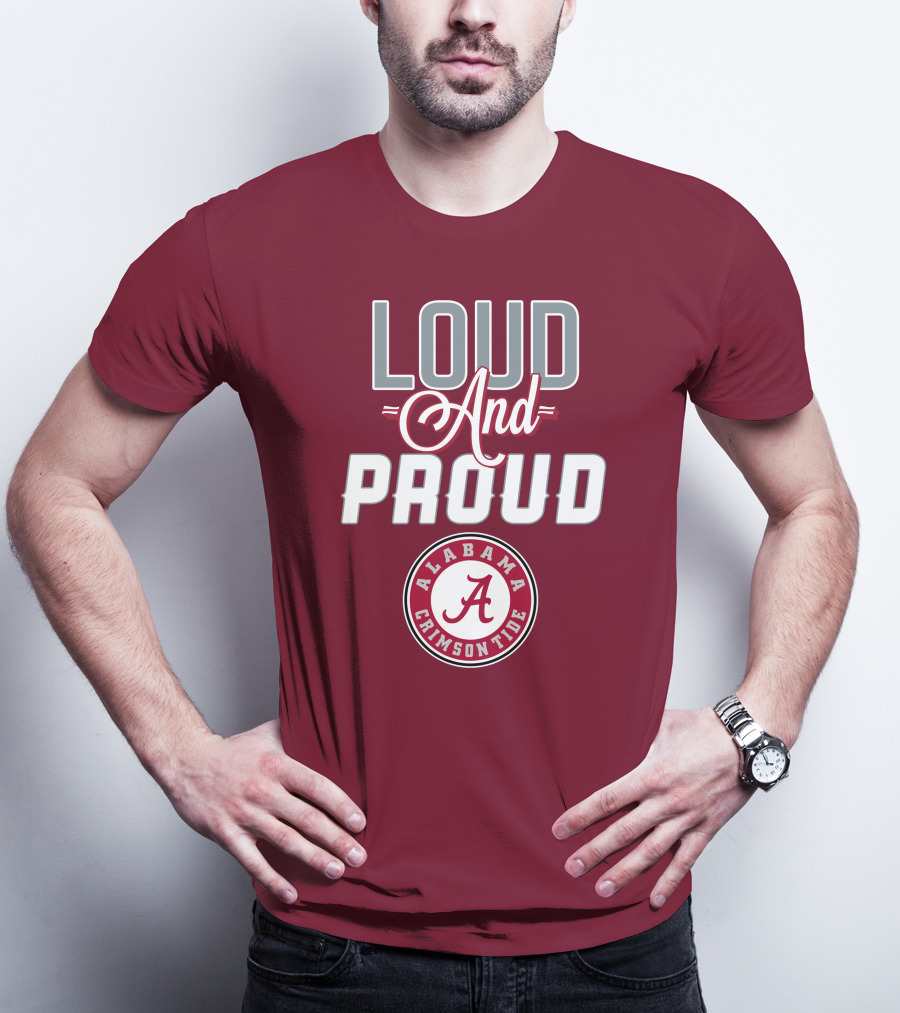 Alabama Crimson Tide Loud And Proud Enthusiast Spirit T-Shirt