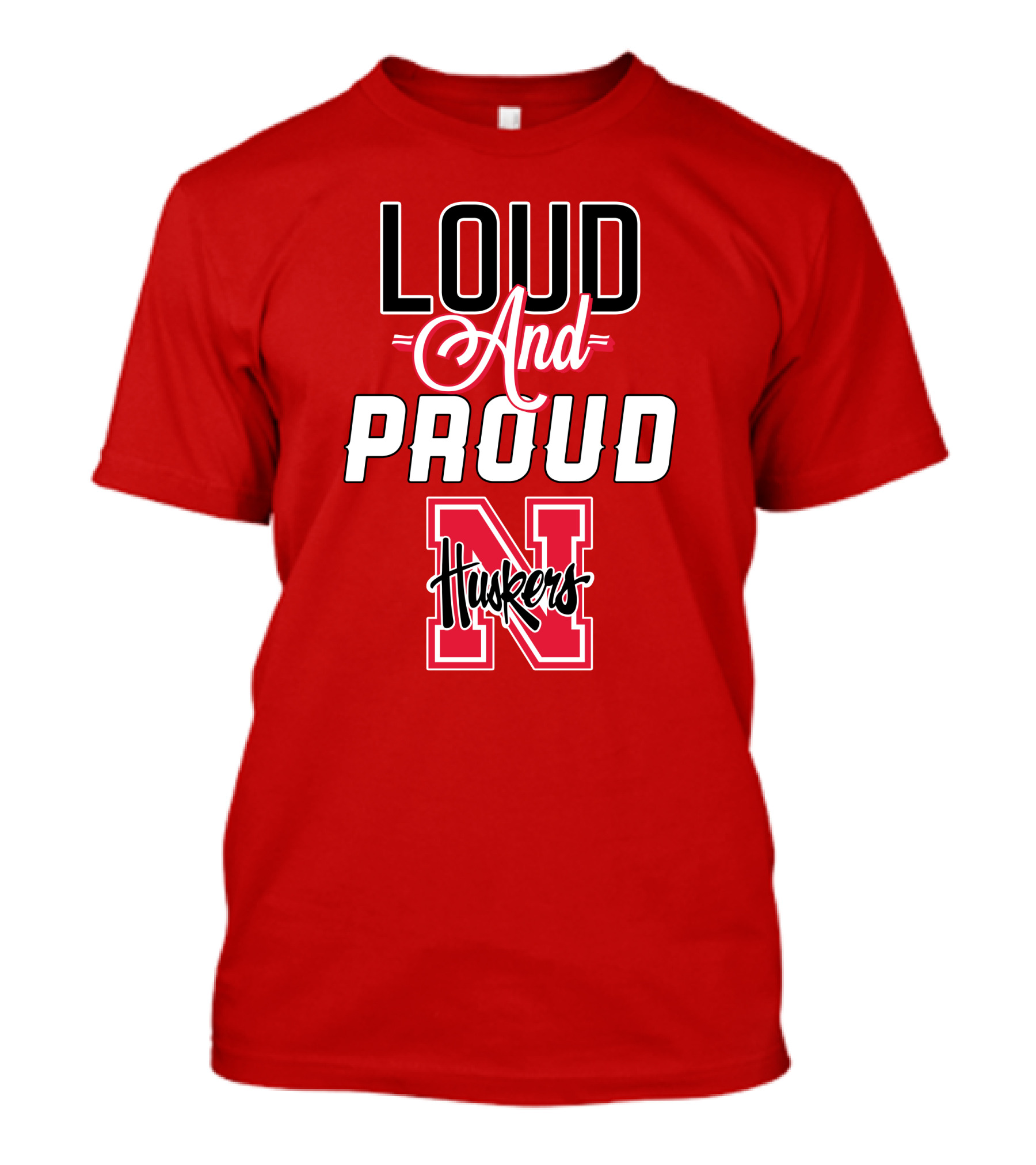 Loud And Proud Huskers Nebraska Cornhuskers T-Shirt