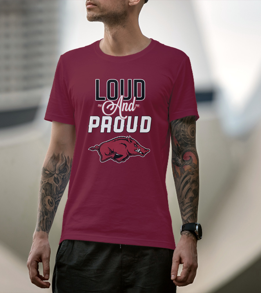 Arkansas Razorbacks Loud And Proud Wild Hog T-Shirt