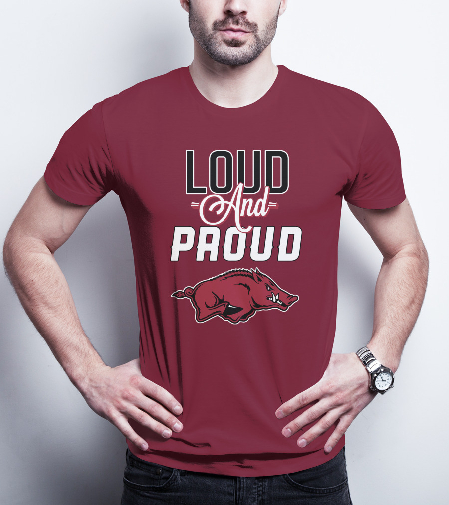 Arkansas Razorbacks Loud And Proud Wild Hog T-Shirt