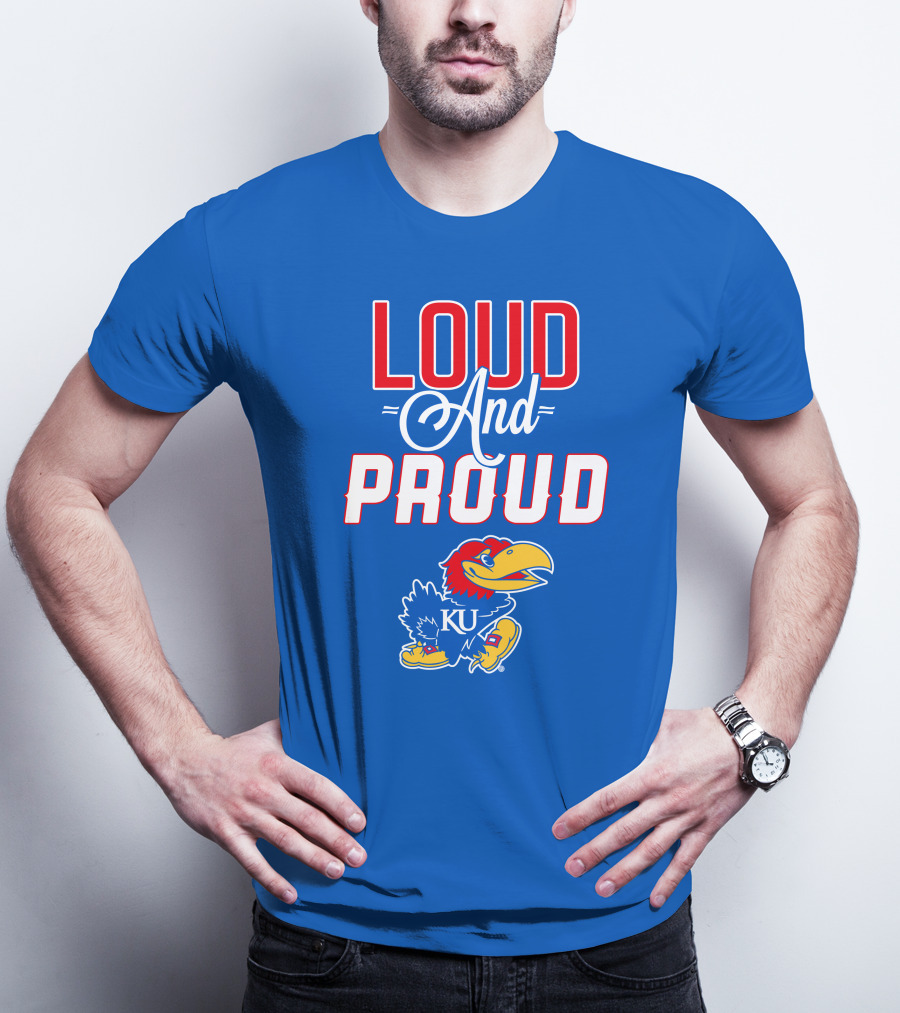 Kansas Jayhawks Loud And Proud KU Jayhawk T-Shirt