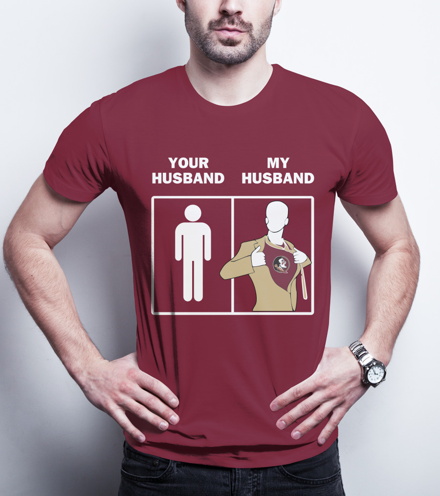 Florida State Seminoles Your Husband My Husband Superfan T-Shirt