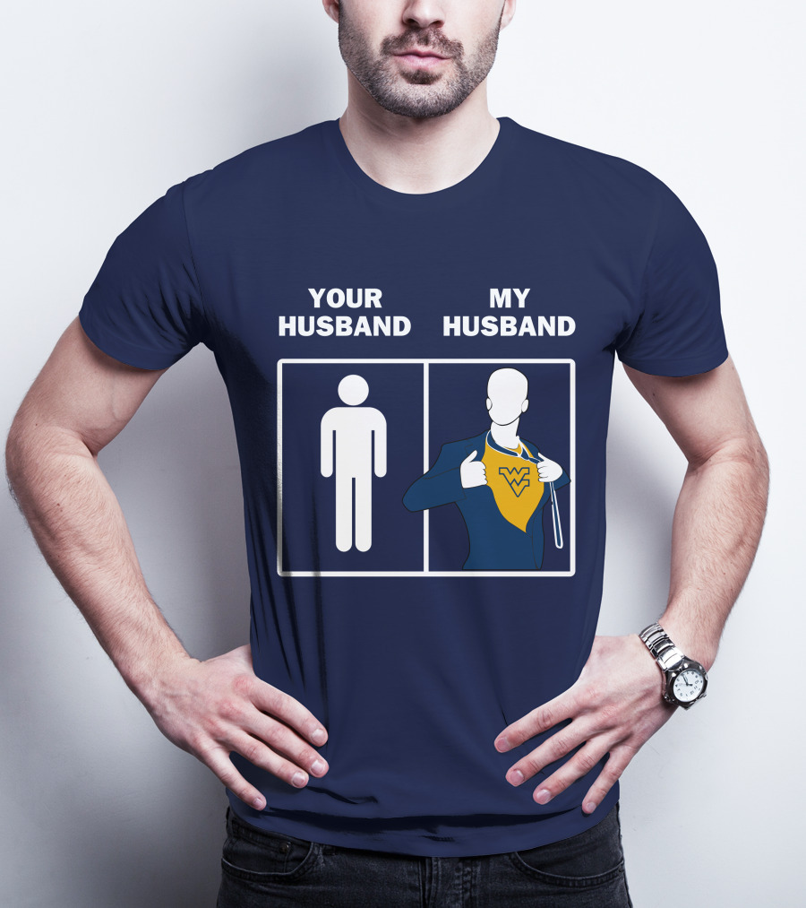 WVM Your Husband My Husband WV Logo Superman T-Shirt