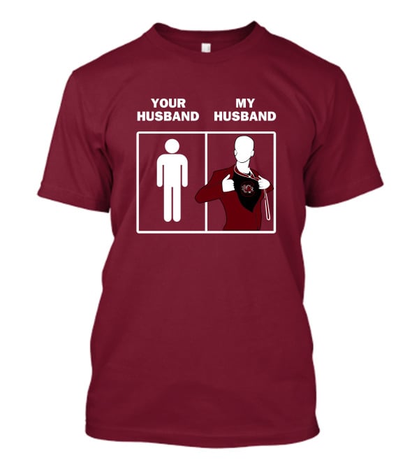 South Carolina Gamecocks Your Husband My Husband Sports Fan Comparison T-Shirt